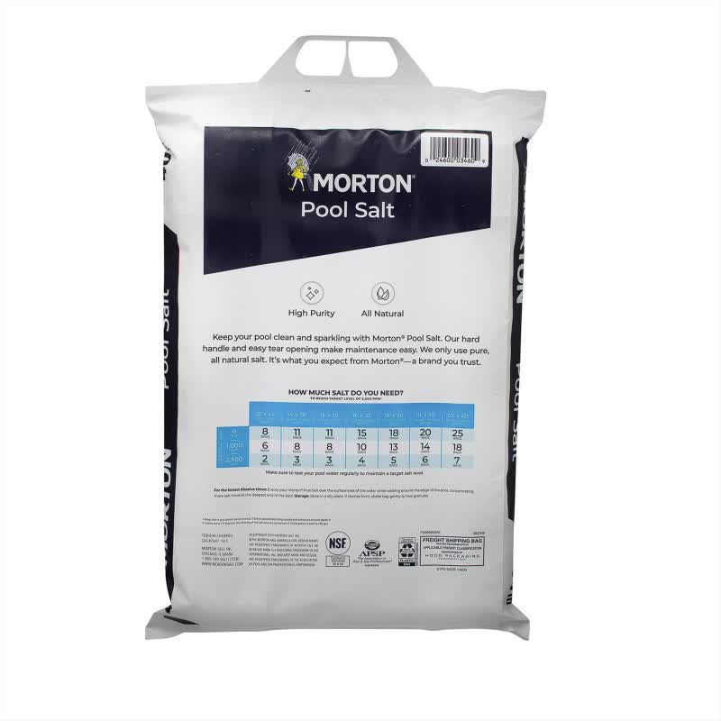 Morton Salt, Pool Salt, 40 lb Bag, All Natural Highly Rated - Walmart.com