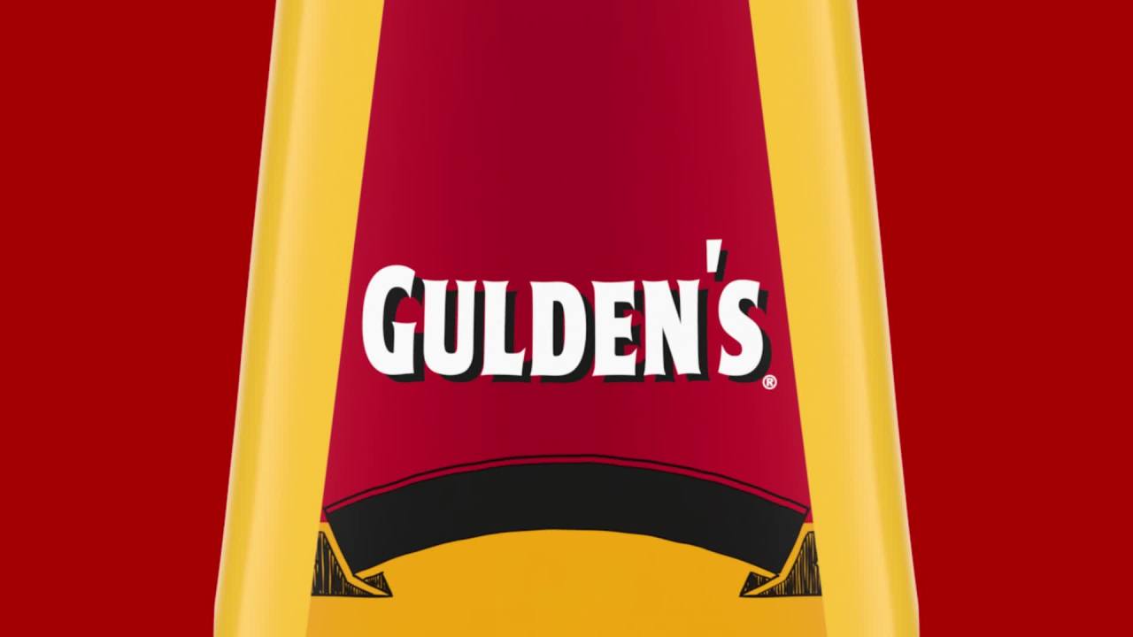 Gulden's Premium Spicy Brown Mustard, Versatile & Zesty, 24 oz ...