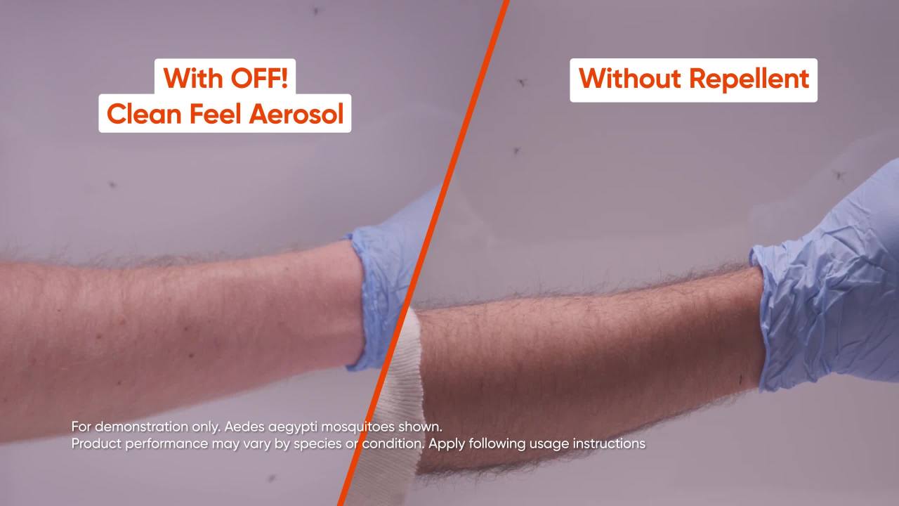 OFF! Clean Feel Insect & Mosquito Repellent I Aerosol with Picaridin ...