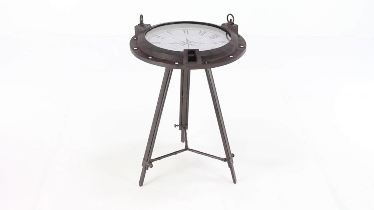 Free Shipping! DecMode Black Coastal Metal Compass Inspired Accent ...