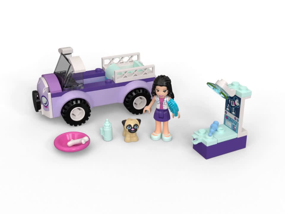 LEGO Friends Emma's Mobile Vet Clinic 41360 Toy Animal Clinic - Walmart.com