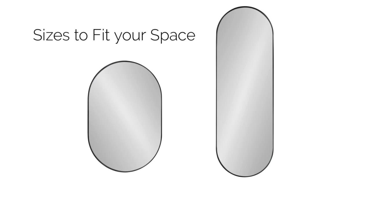 Kate and Laurel Rollo Capsule Framed Wall Mirror, Gold 20x30 - Walmart.com