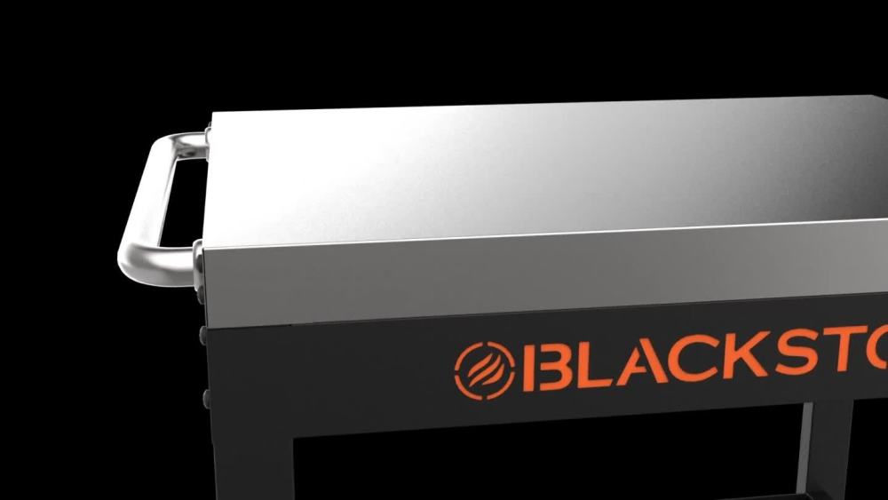 Blackstone 28" Portable Steel Prep Cart with Stainless Steel Top in ...