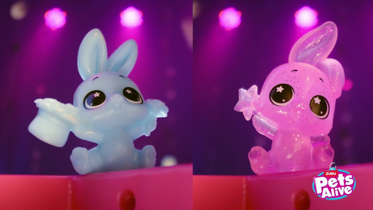 Pets Alive Magic Bunnies Electronic Robot Toy, Light up Interactive ...