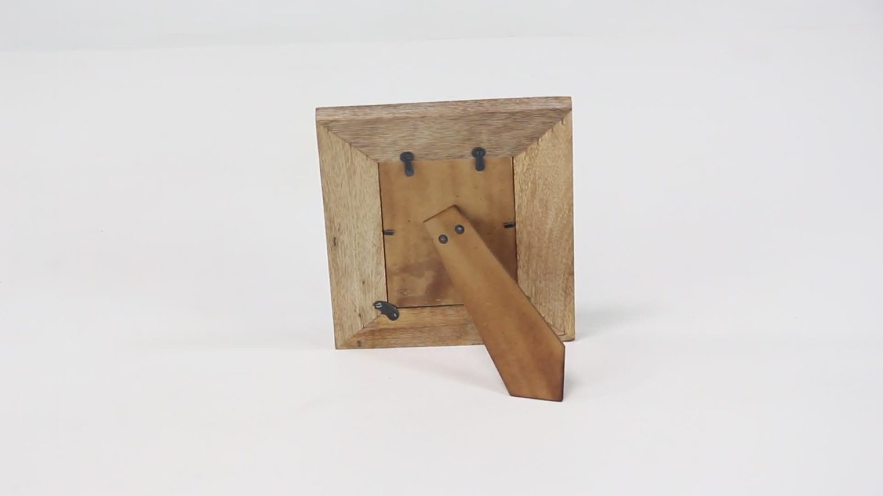 Decmode Modern 9 x 7 inch rectangular brown wooden picture frame, Brown ...