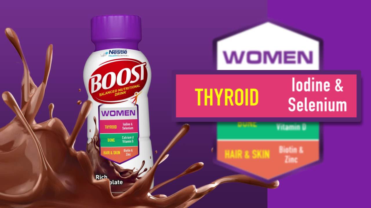 BOOST Women Nutritional Protein Drink Shakes with Biotin and Zinc, Rich ...