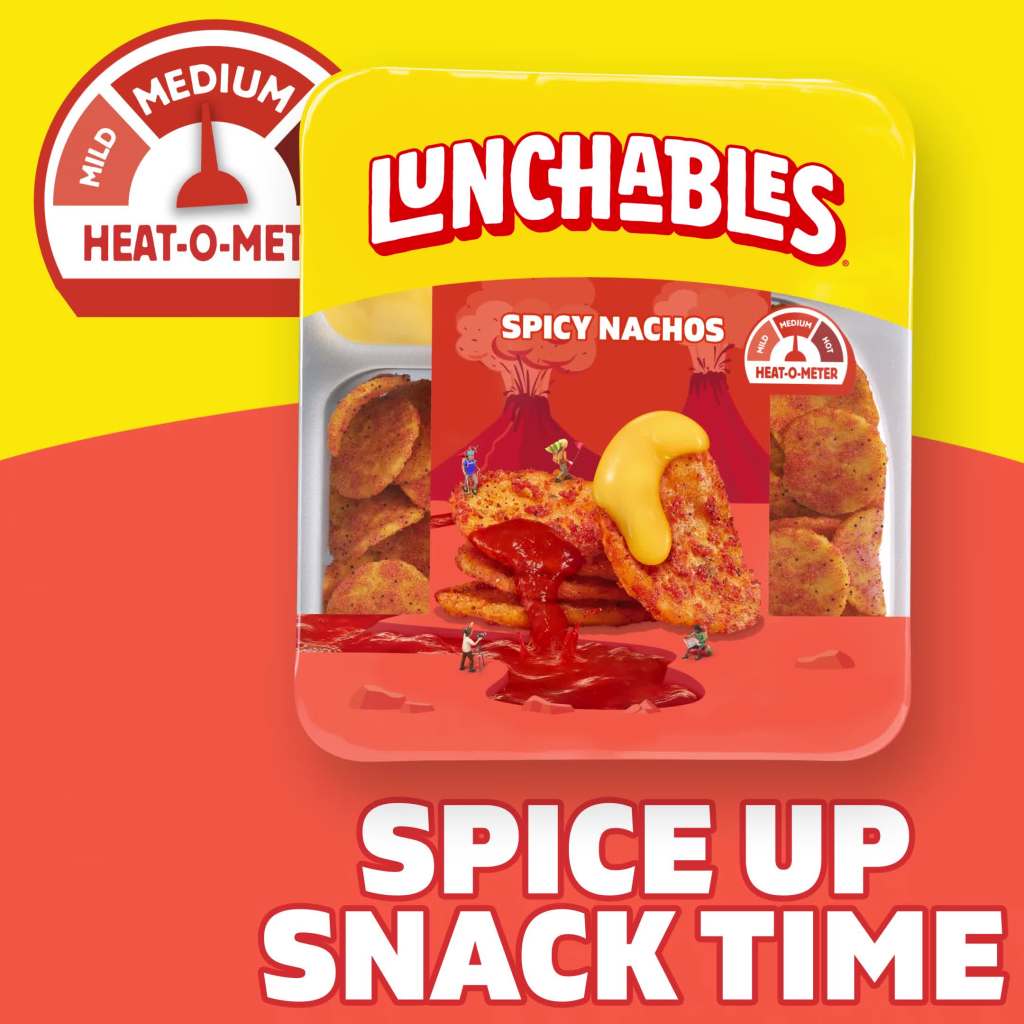 Lunchables Spicy Nachos with Chili Lime Flavored Tortilla Chips, Cheese ...