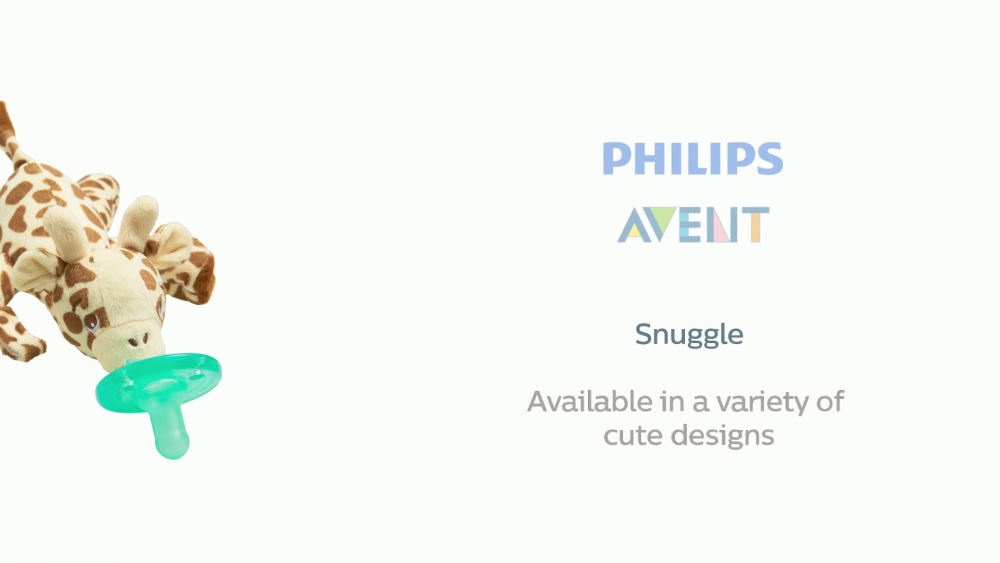 Philips Avent Soothie Snuggle Pacifier Holder with Detachable Pacifier ...
