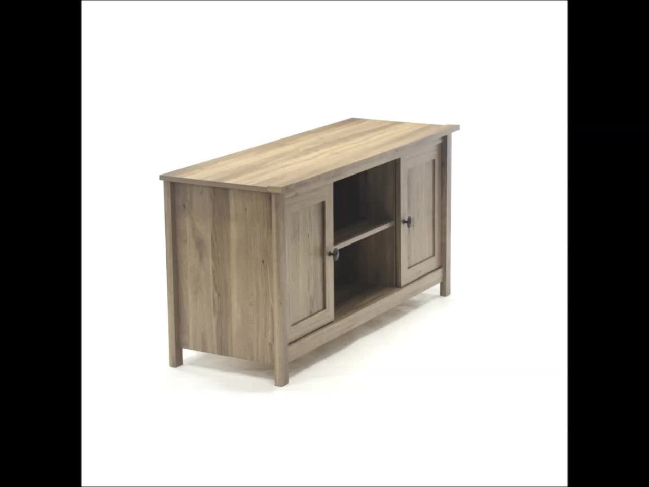 Sauder County Line TV Stand for TV's up to 47", Salt Oak Finish ...