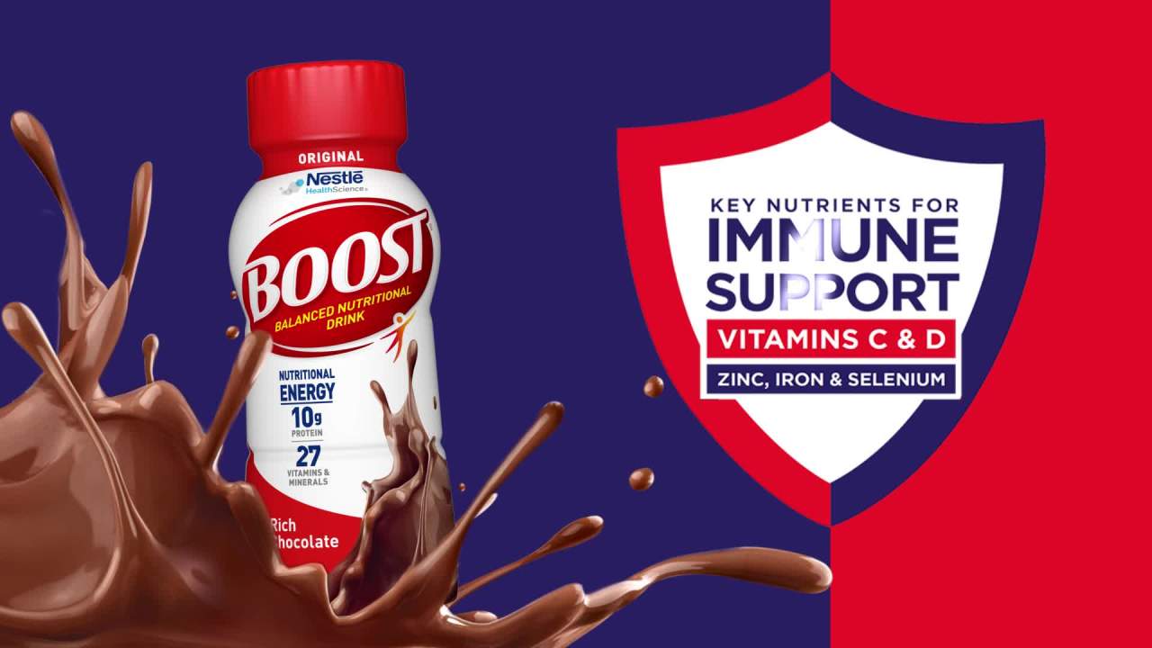 BOOST Original Nutritional Drink, Creamy Peaches & Creme, High Protein ...