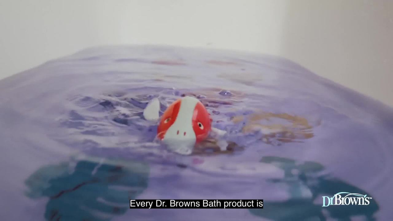 Dr. Brown's Clean up Pour & Roar Watering Can Bath Toy, Baby Bath ...