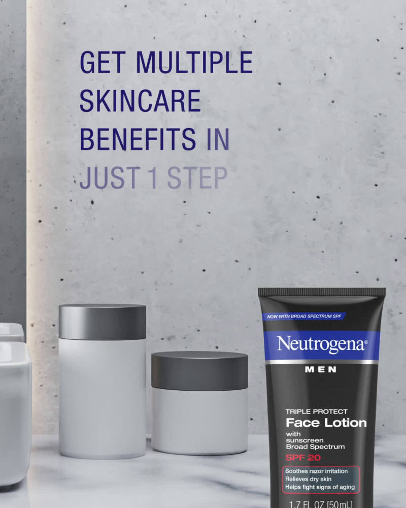 Neutrogena Triple Protect Mens Face Lotion Spf 20 17 Fl Oz
