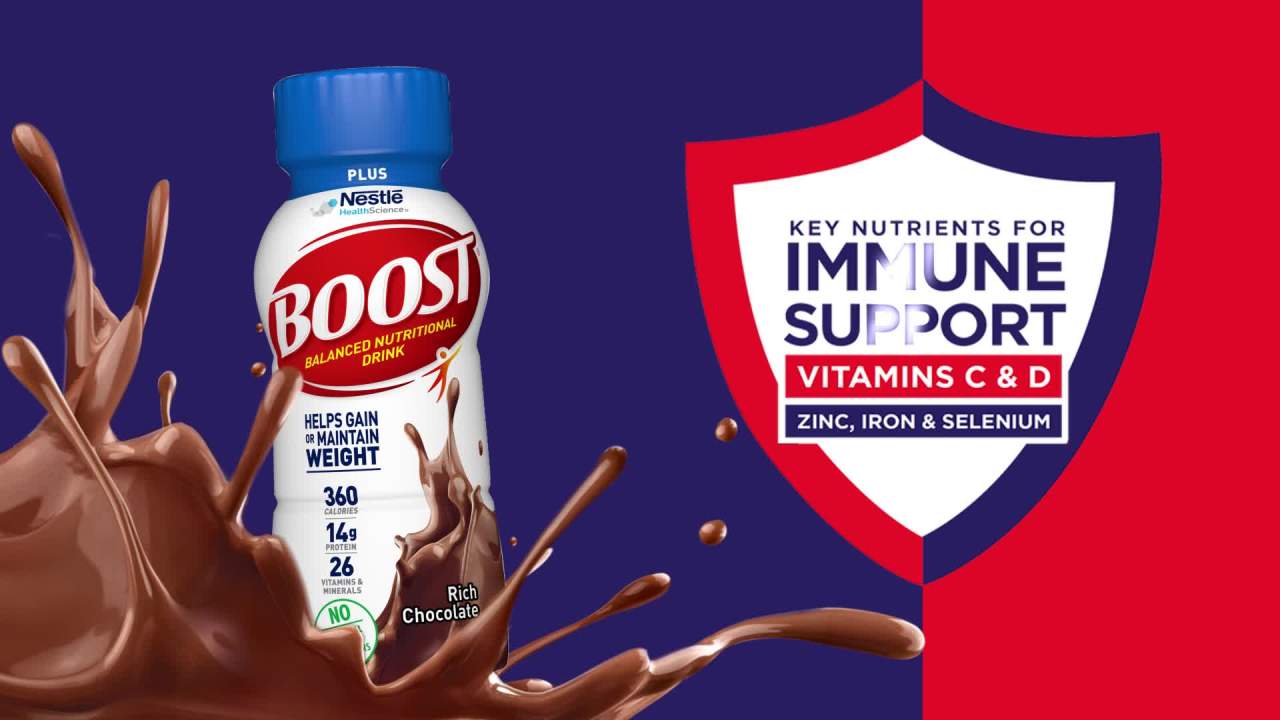 BOOST Plus Ready to Drink Nutritional Drink, Very Vanilla, 14 g Protein ...