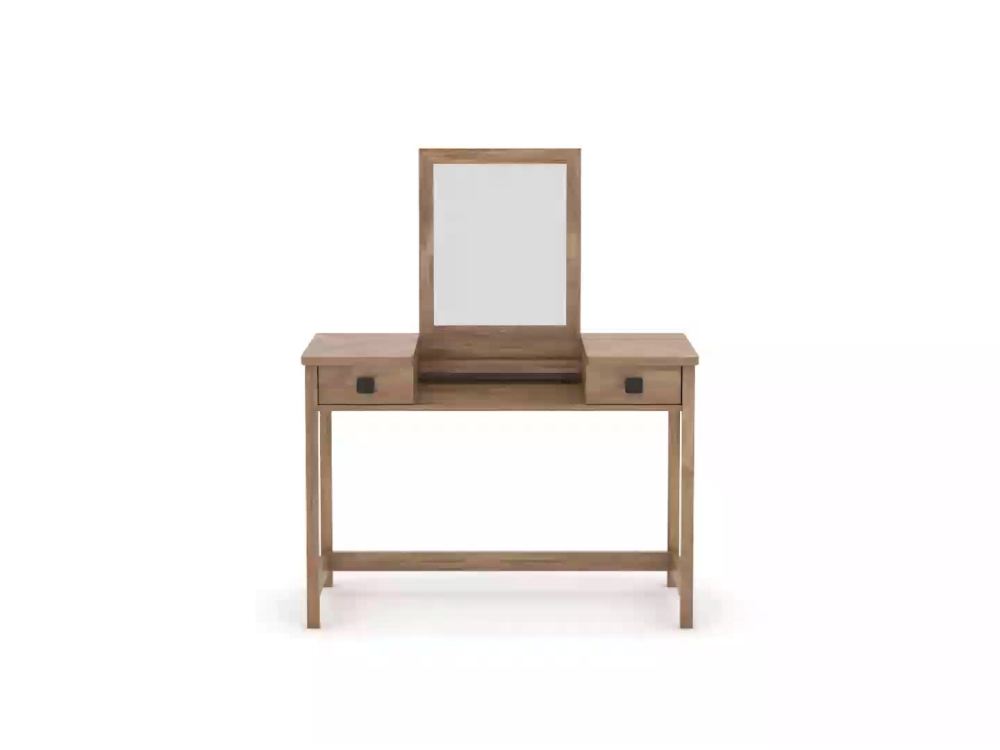 Sauder Cannery Bridge Bedroom Vanity with Mirror, Sindoori Mango Finish ...