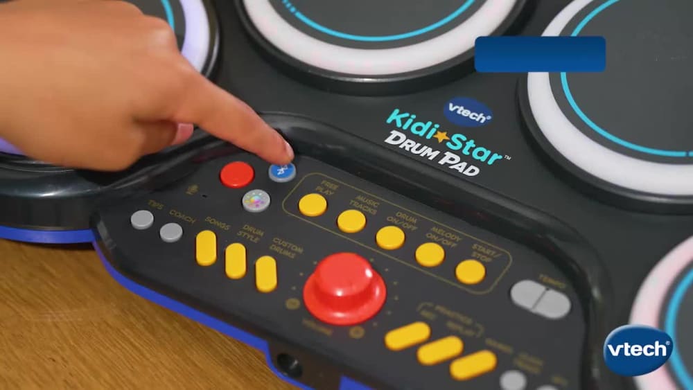 Free Shipping! V-Tech Kidi Star Drum Pad with Accessories, 20 Drum ...