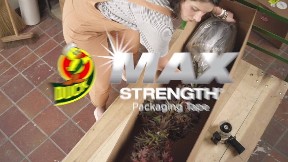 Duck Max 1.88" x 22 yd. Clear Rubber Packing Tape & Dispenser, 6 Pack ...