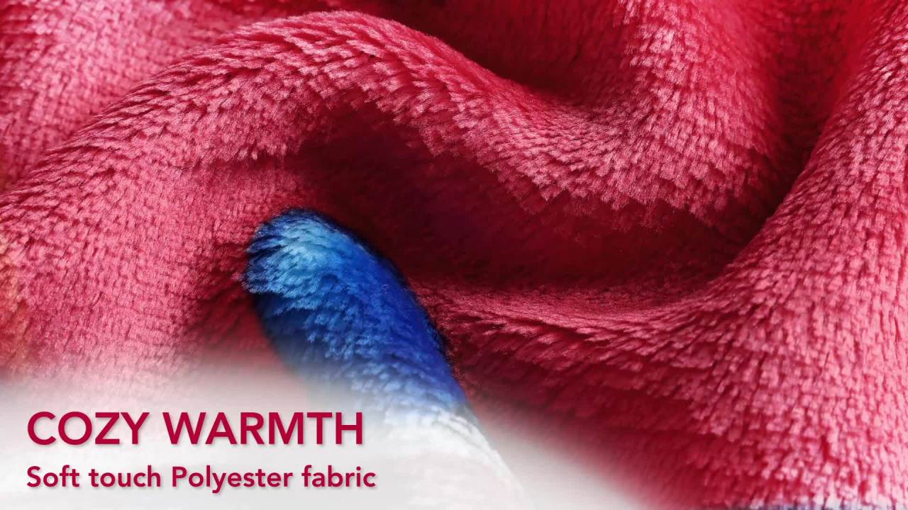 Lit Holiday LED Throw, Christmas Village Blanket with Soft Fabric, 3 ...