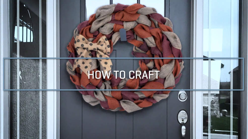 Love, Laugh, Craft 24" Dia. Holiday Burlap Wreath Project Kit, Precut ...
