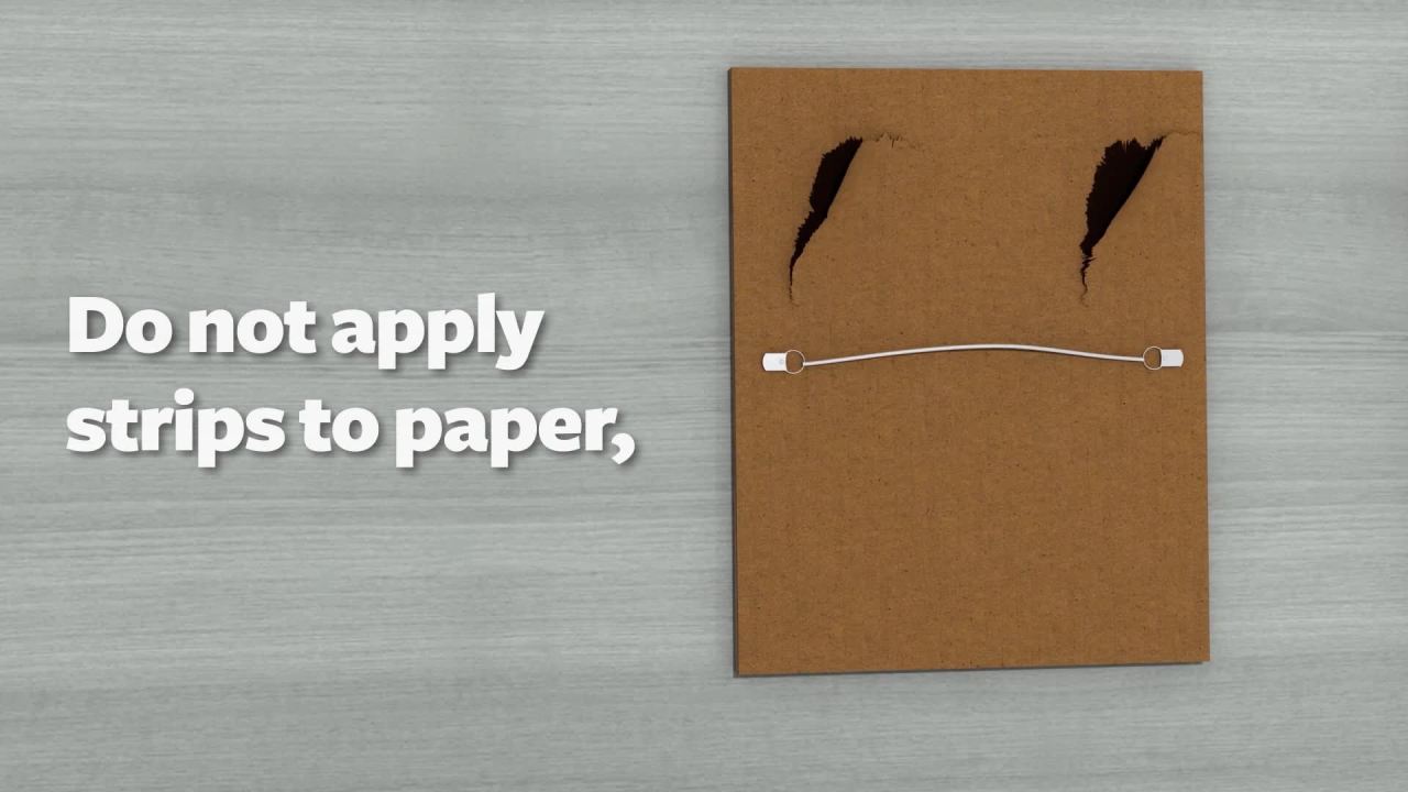 Command Poster Strips, White, Small, 12 Strips/Pack, Removable, Damage ...