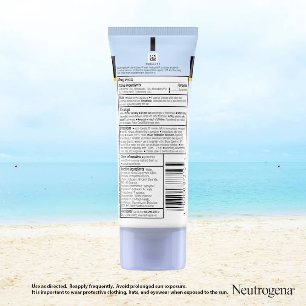 Neutrogena Ultra Sheer Dry-Touch SPF 100 Sunscreen Lotion, 3 fl. oz HSA ...