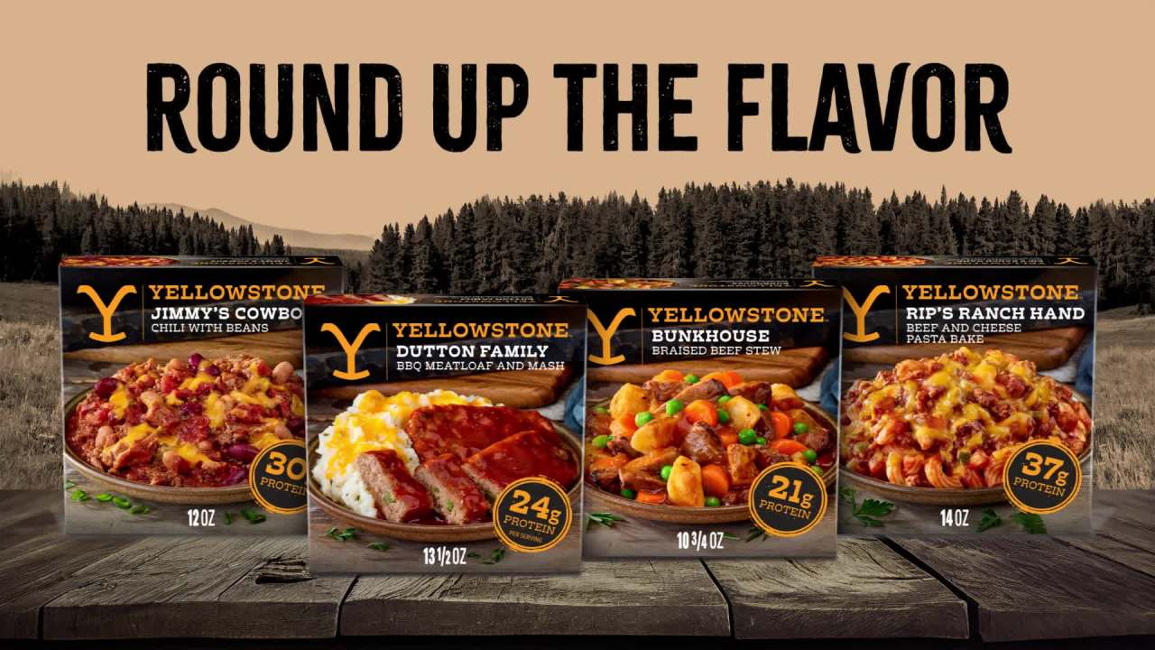 Yellowstone Rip's Ranch Hand Beef and Cheese Pasta Bake Frozen Food Meal, 14 oz (Frozen ...