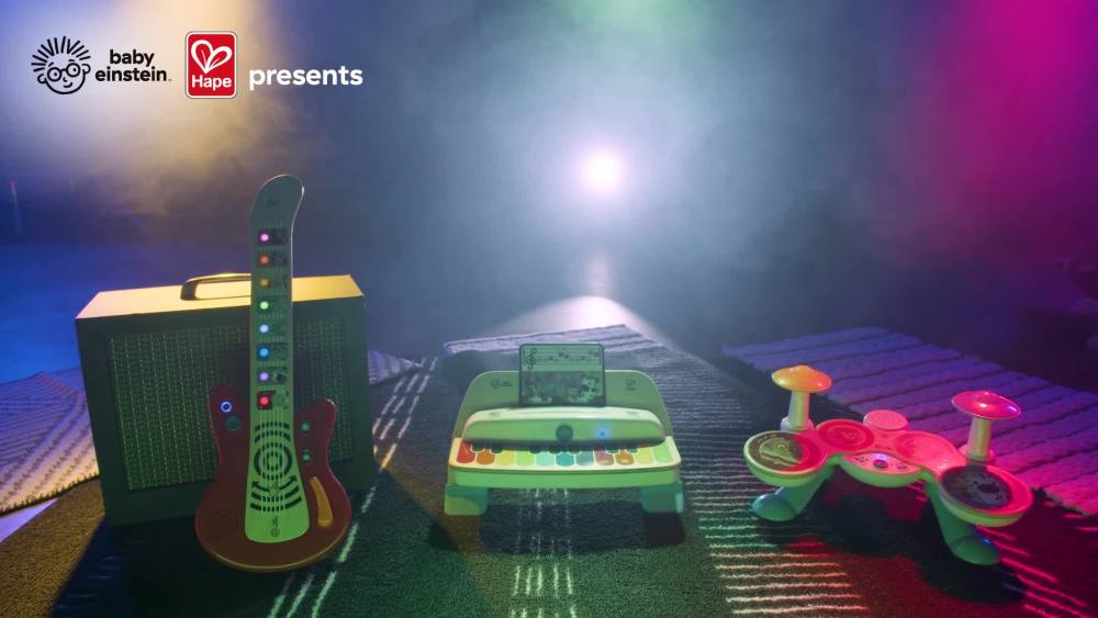 Baby Einstein Together in Tune Piano & Guitar Bundle, Wireless Wooden ...