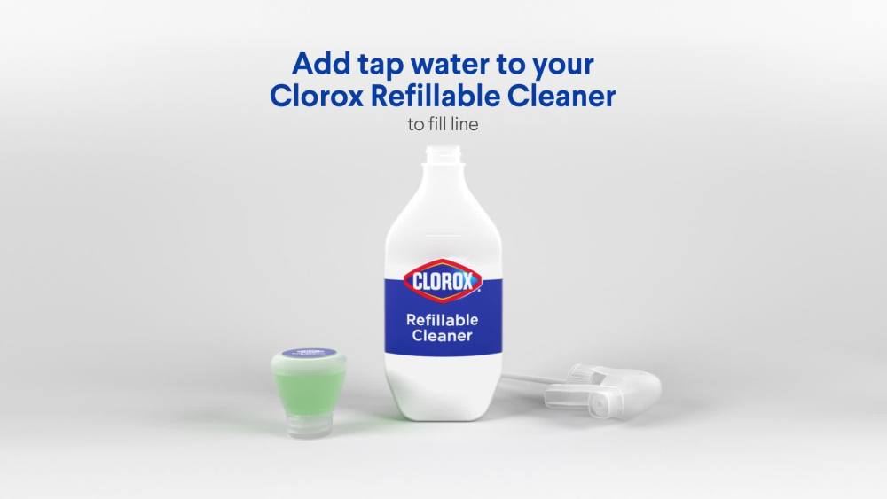 Clorox Multi-Purpose Cleaner System Starter Kit 1 Bottle and 1 Refill ...