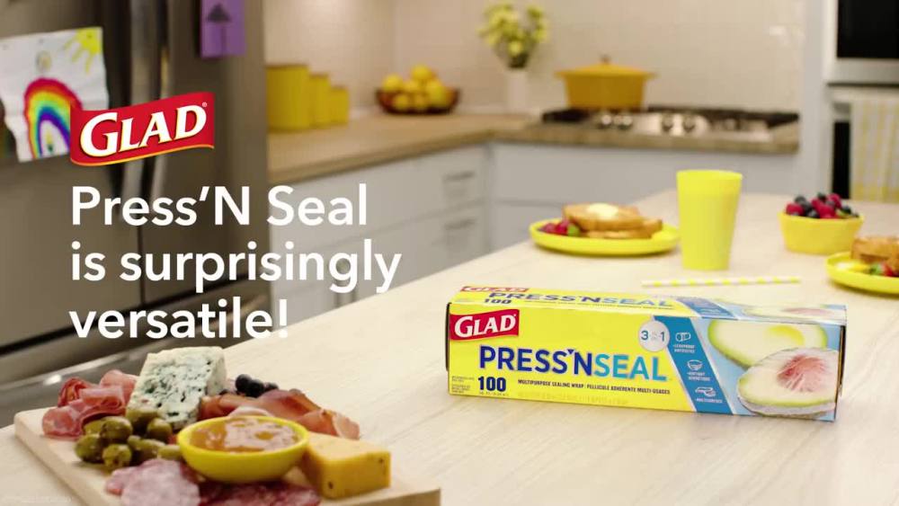 Glad Press'n Seal Food Plastic Wrap, 50 sq ft Roll - Walmart.com