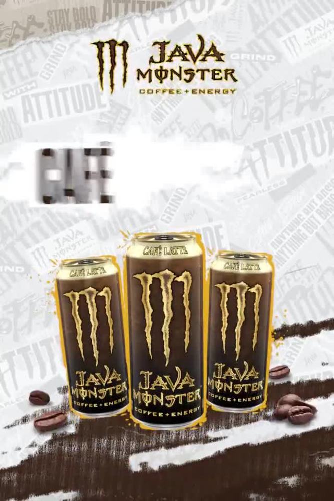 Java Monster Café Latte, Coffee + Energy Drink, 15 fl oz - Walmart.com
