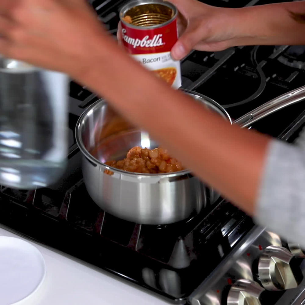 Campbell's Condensed Healthy Request Bean with Bacon Soup, 11.25 Ounce ...