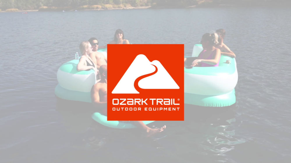 Ozark Trail Big 6-Person Inflatable Island 10', Multicolor, Adult ...