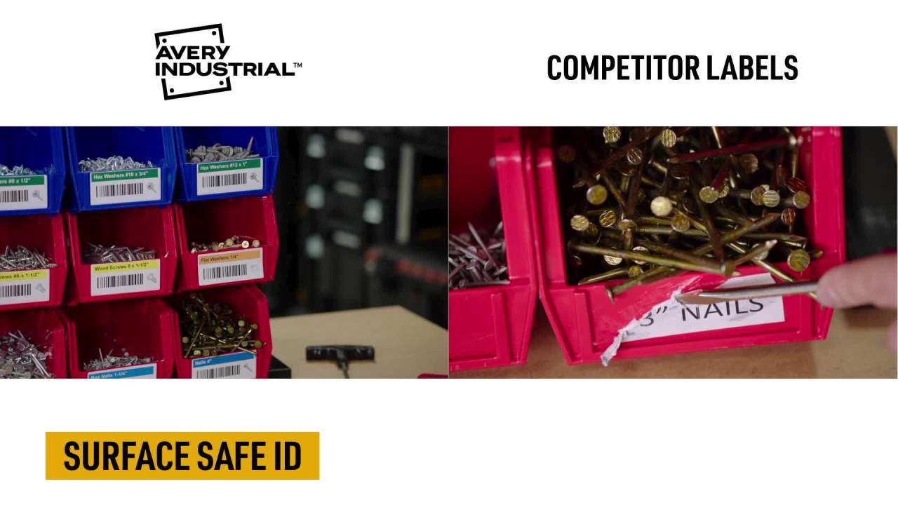 "Avery Office Durable ID Labels, Printable Laser Business, Permanent ...