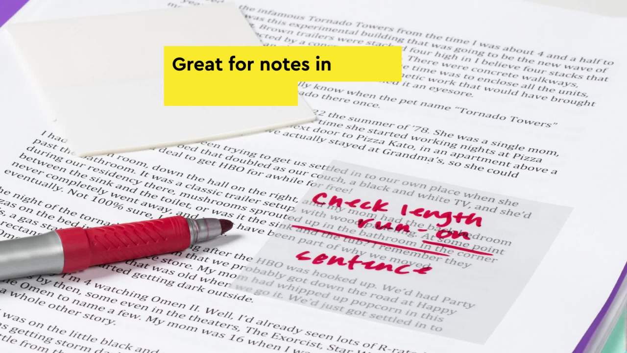 Post-it Transparent Notes, Clear, 2.8 in. x 2 .8 in., 36 Sheets, 1 Pad ...