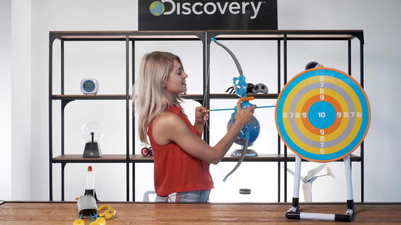 Discovery Kids Bullseye Outdoor Toy Archery Set with LED Light-Up ...