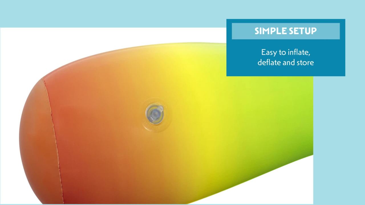 Bluescape Inflatable Pool Noodle, Rainbow - Walmart.com