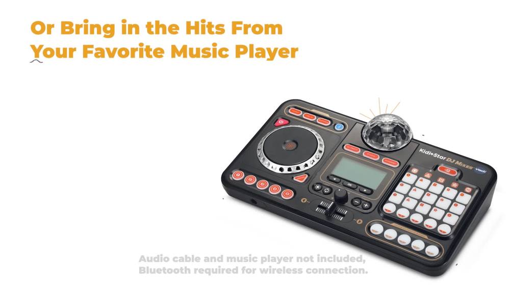 VTech KidiStar DJ Mixer, Sound-Mixing Music Maker for Kids, 5-10 Years ...