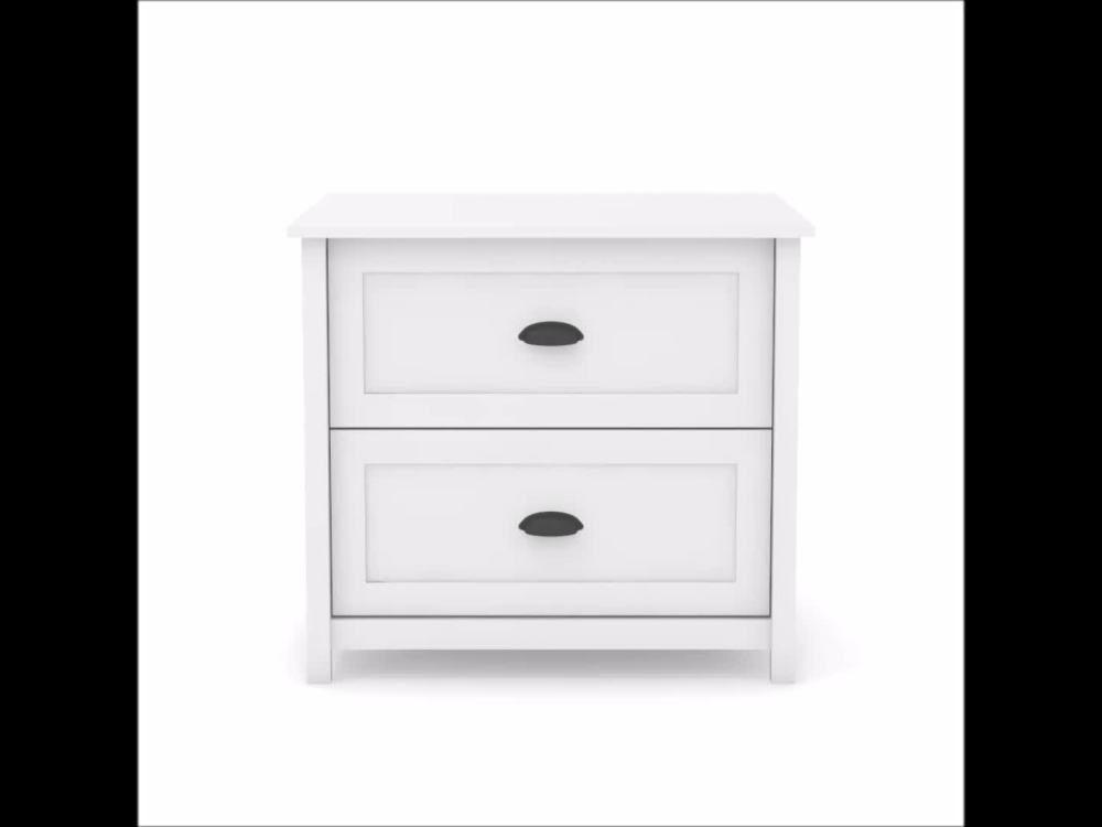 Sauder County Line 2-Drawer Lateral File Cabinet, Soft White Finish ...