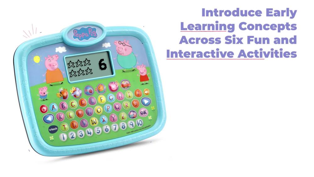 VTech® Peppa Pig Learn & Explore Tablet Alphabet and Phonics Toy ...