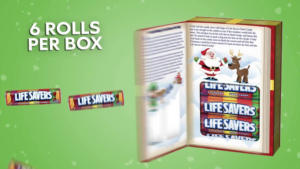 Life Savers 5 Flavors Christmas Hard Candy Storybook Gift Box, 6 Ct ...