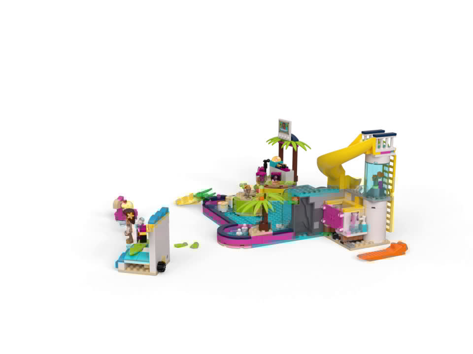 LEGO Friends Andrea's Pool Party 41374 Building Set with Mini Dolls ...
