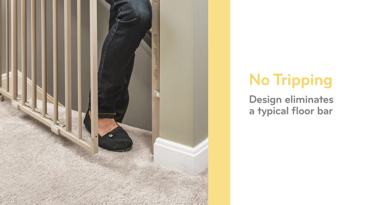Evenflo Secure Step Top of Stairs Metal Gate, Taupe, 29"-42" - Walmart.com