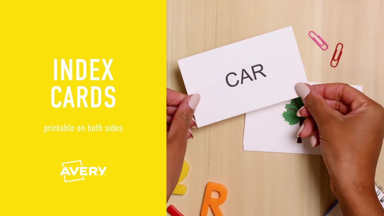 Avery Index Cards for Office Information Management - Walmart Business ...