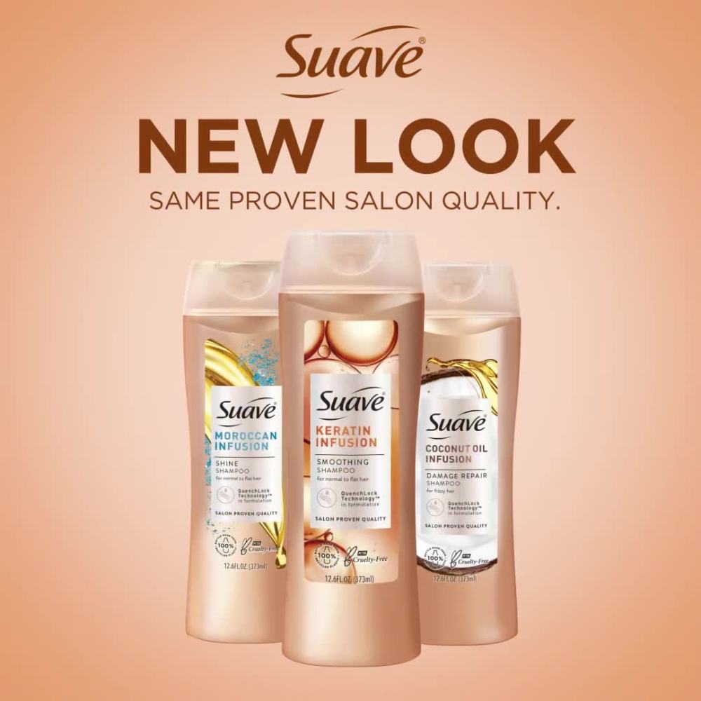 Suave Professionals Damage Repair Shampoo Coconut Oil Infusion, 12.6 oz ...