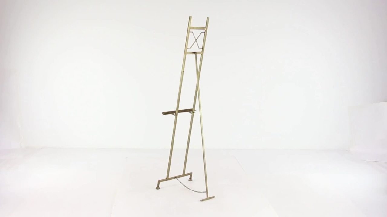 DecMode Modern Elegant Retractable Large Free-Standing Iron Easel in ...