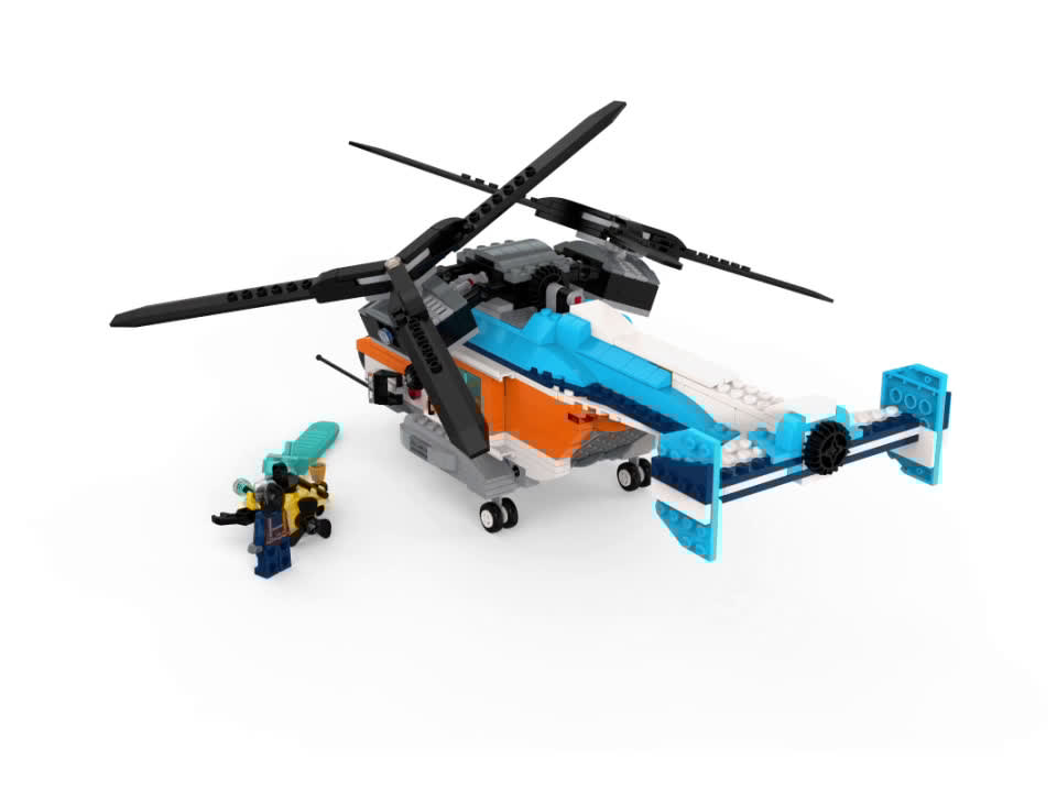 LEGO Creator Twin-Rotor Helicopter 31096 - Walmart.com