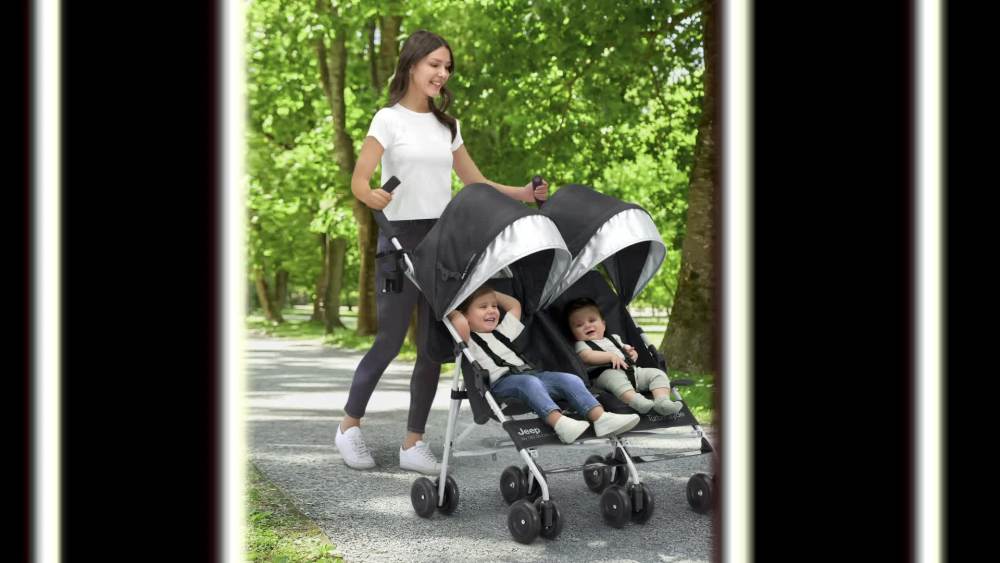 Jeep TurboGlyde Side by Side Double Stroller by Delta Children, Black - Walmart.com