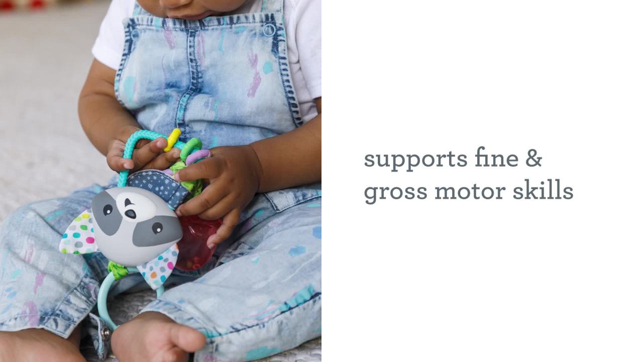 Infantino Jingle Charms Rattle, Raccoon, Multicolor for Infants 0 ...