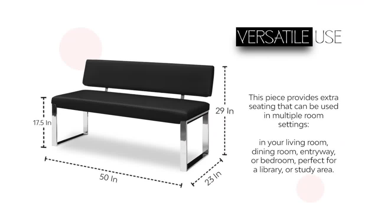 Inspired Home Izaiah Back Support Bench, Brown - Walmart.com