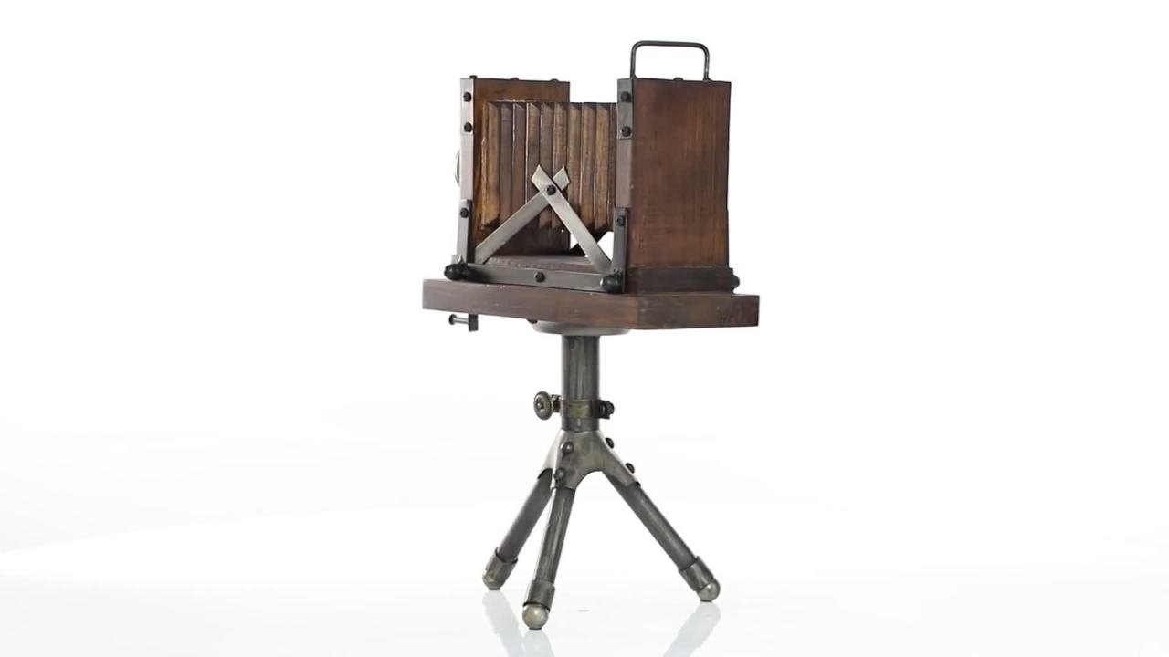 Free Shipping! 11" x 17" Brown Wood Camera Film Sculpture, by DecMode ...