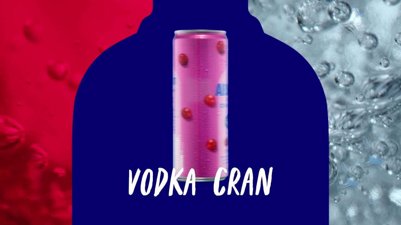 Absolut + Ocean Spray Vodka Cocktail Variety Pack for Office - Walmart ...
